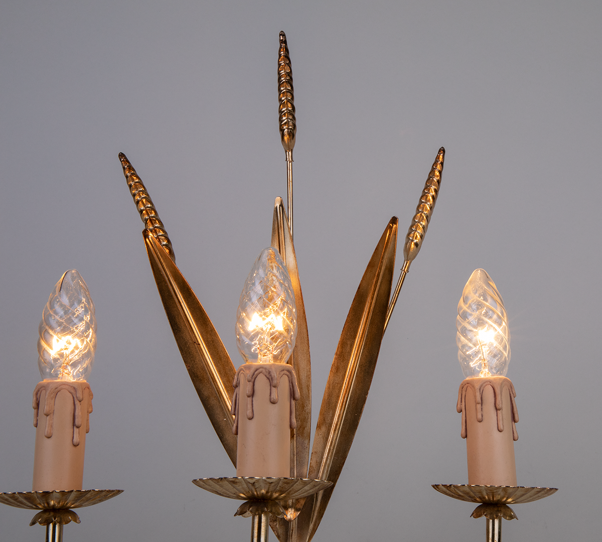 Wheat sheaf wall lamp gold - Vintage -Art and Lighting