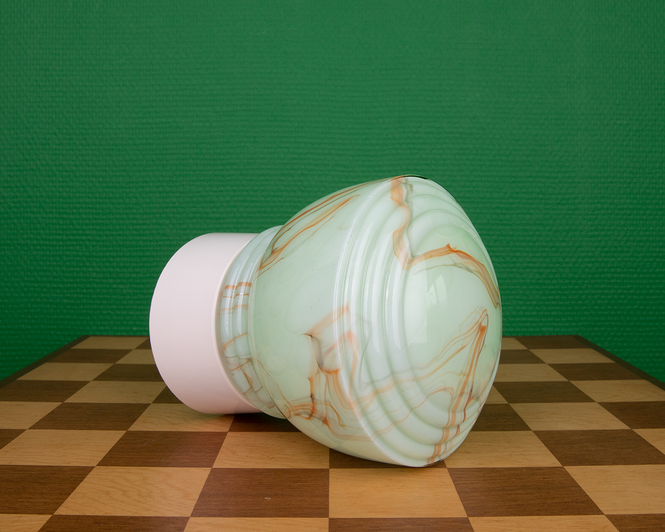 Thabur green marble with orange veins ceiling light - Vintage